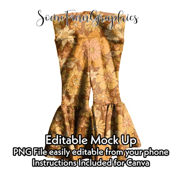 Flare Pants Mock Up - Etsy