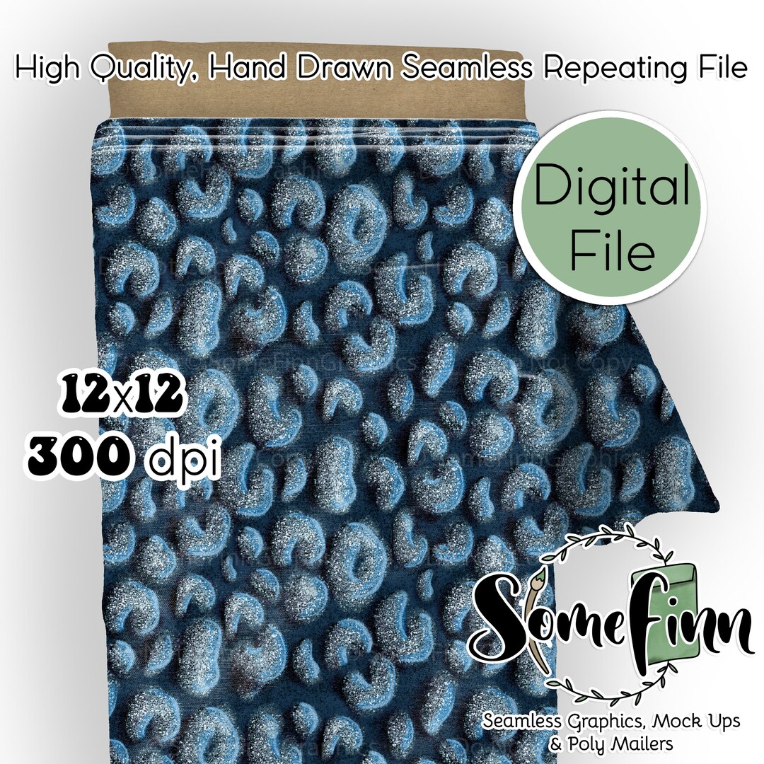 Glitter Leopard Cheetah Print Digital Paper, Seamless Pattern for ...