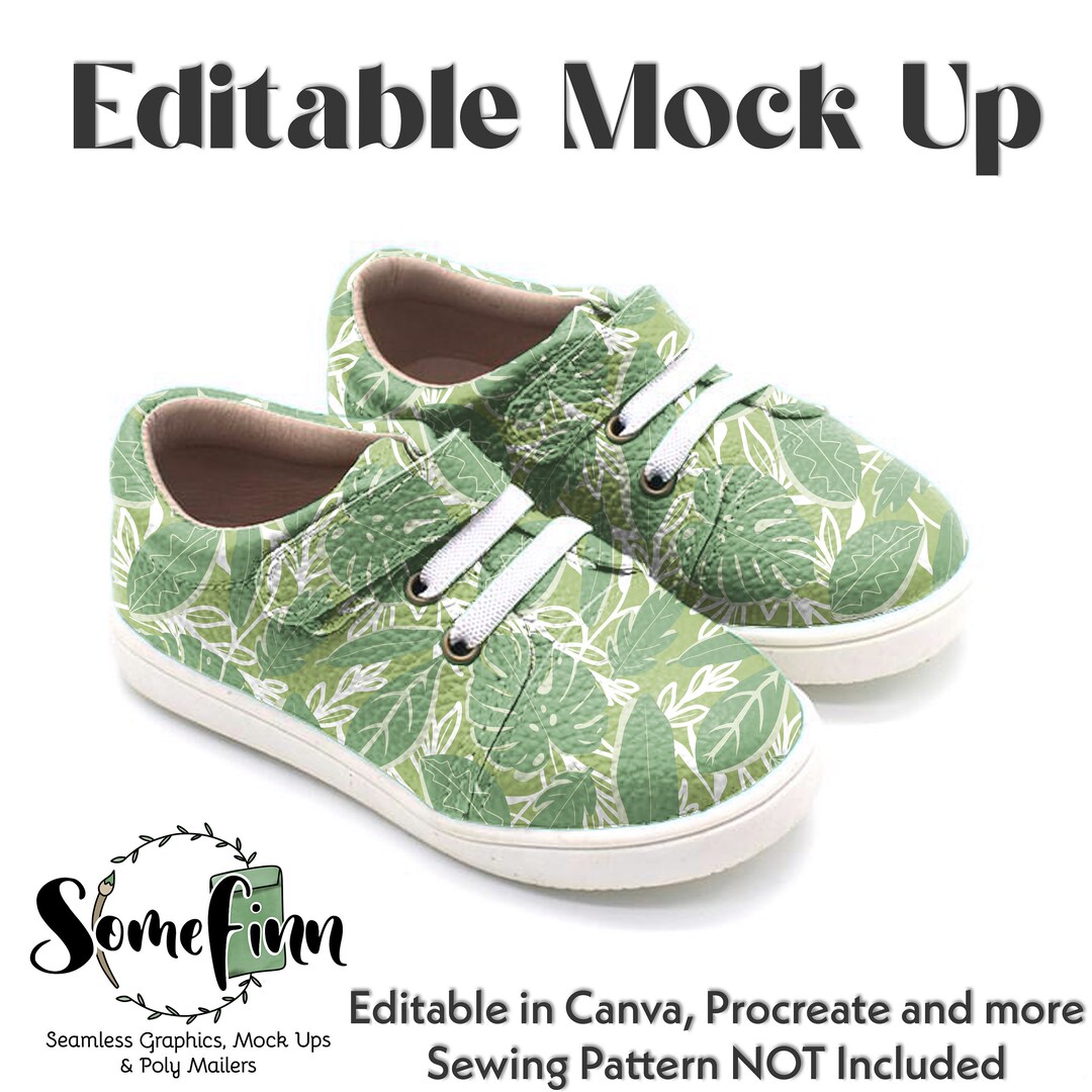 Shoes Mock Up, Lowtops Mockup, Kids Sneaker Listing Photo, Realistic ...