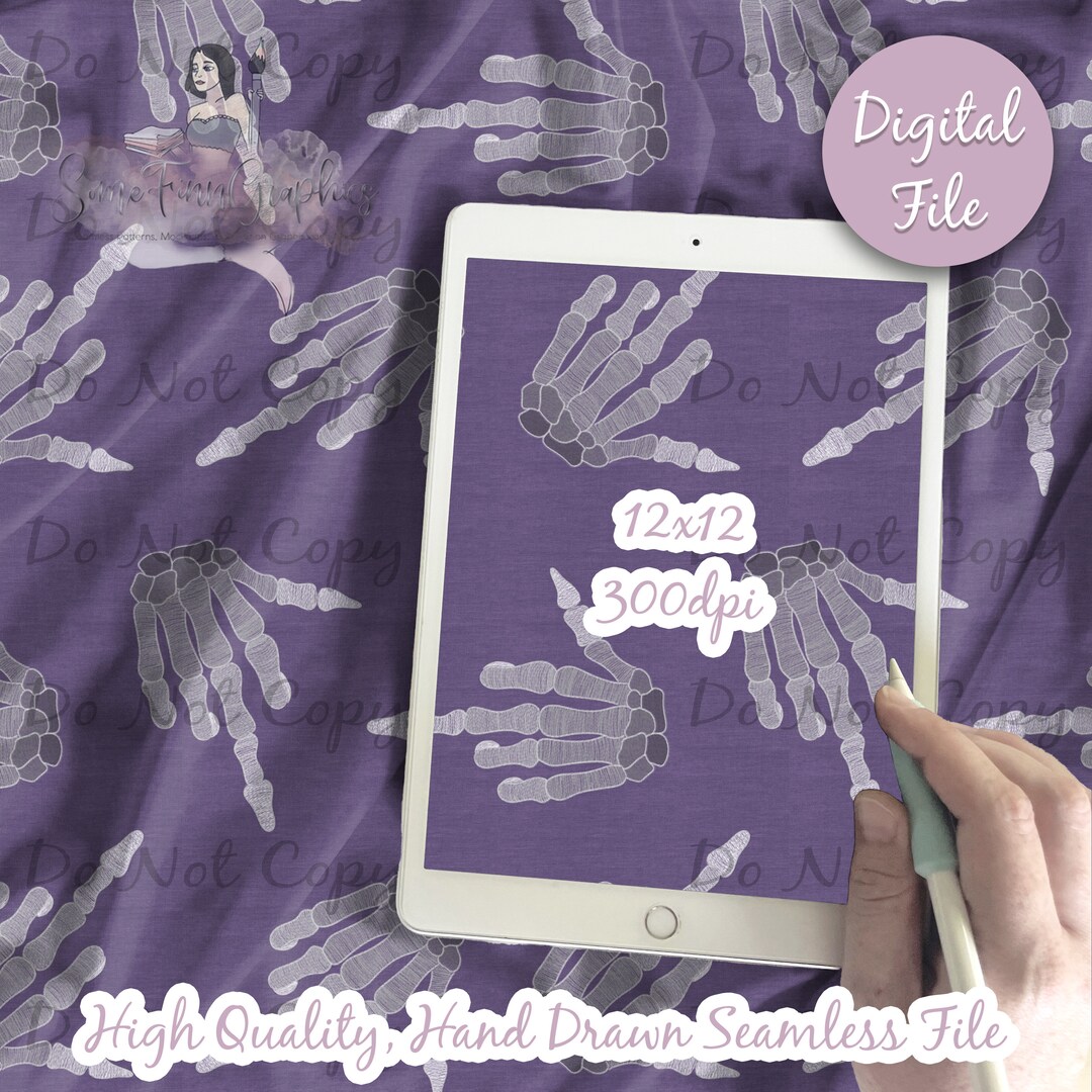 Embroidery Middle Finger, F-U Halloween Seamless Design / Skeleton Hand ...