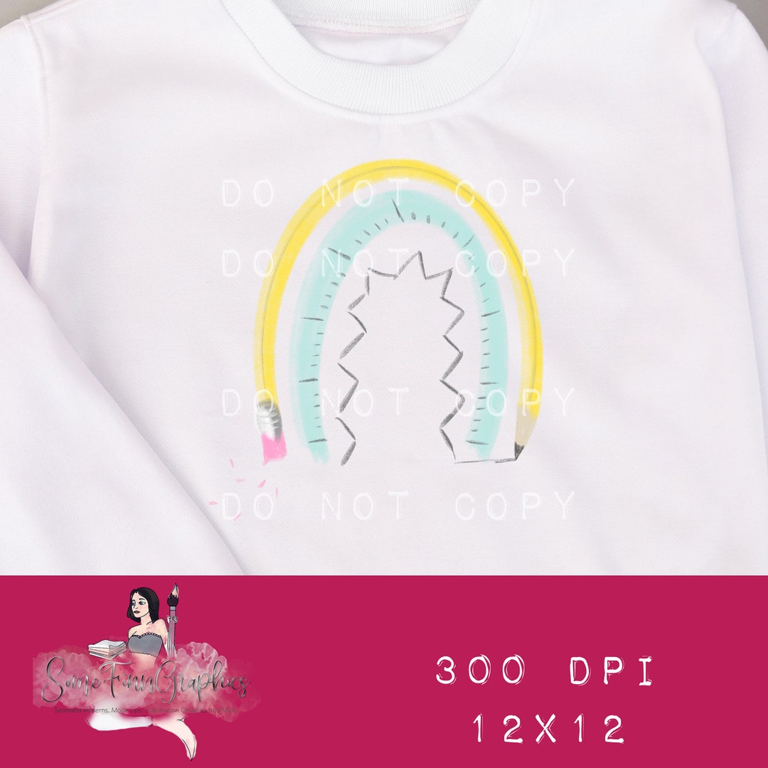 Pencil Rainbow PNG, Back to School Png, Star Student, Teacher Clipart ...