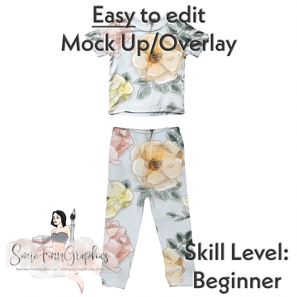Kids Pajama Mockup - Etsy