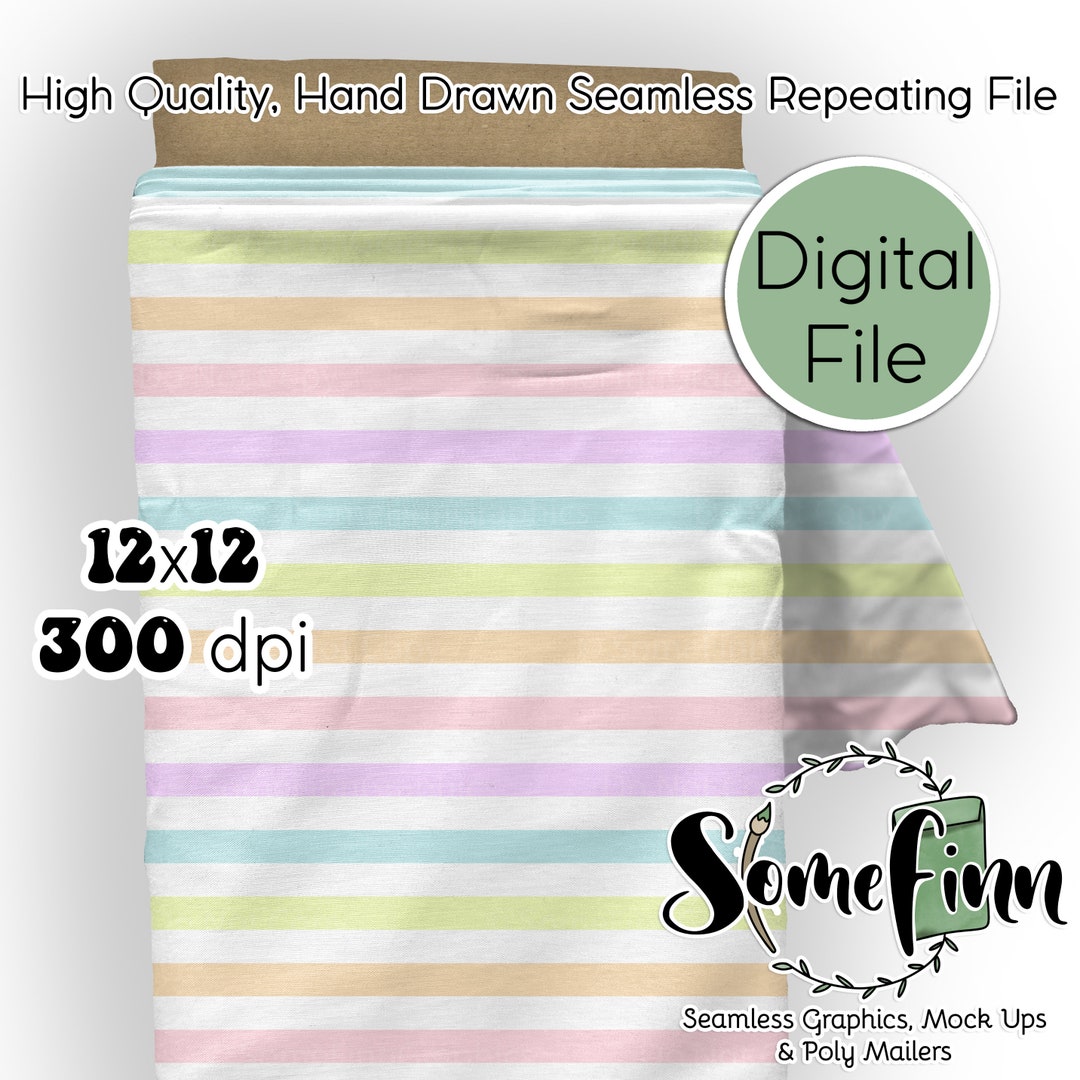 Bright Stripe Digital Paper, Seamless Summer Easter Spring Pattern ...