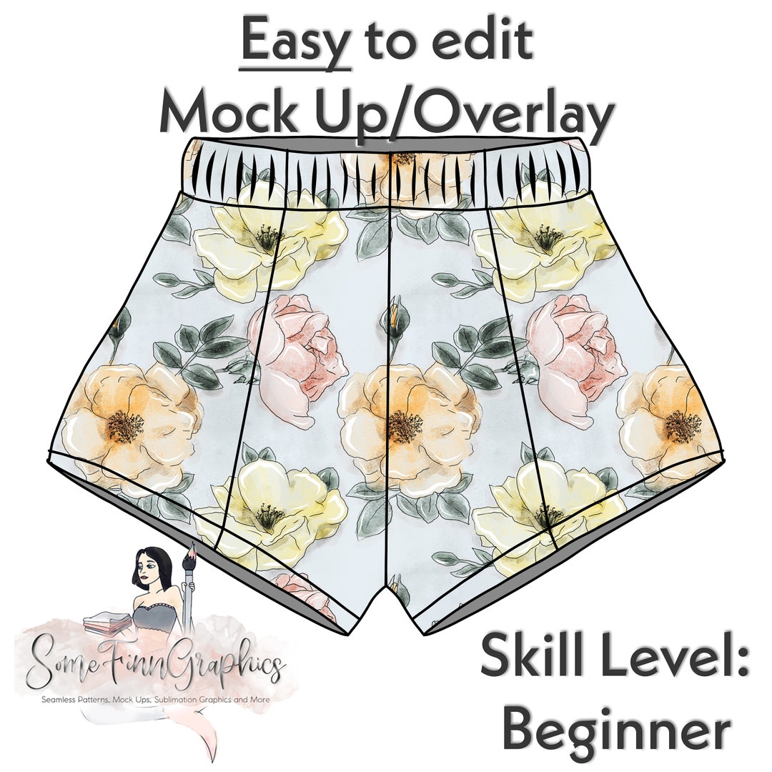 Shorts Mock-up / Short Mock up / Digital Mock up for Clothing Baby ...