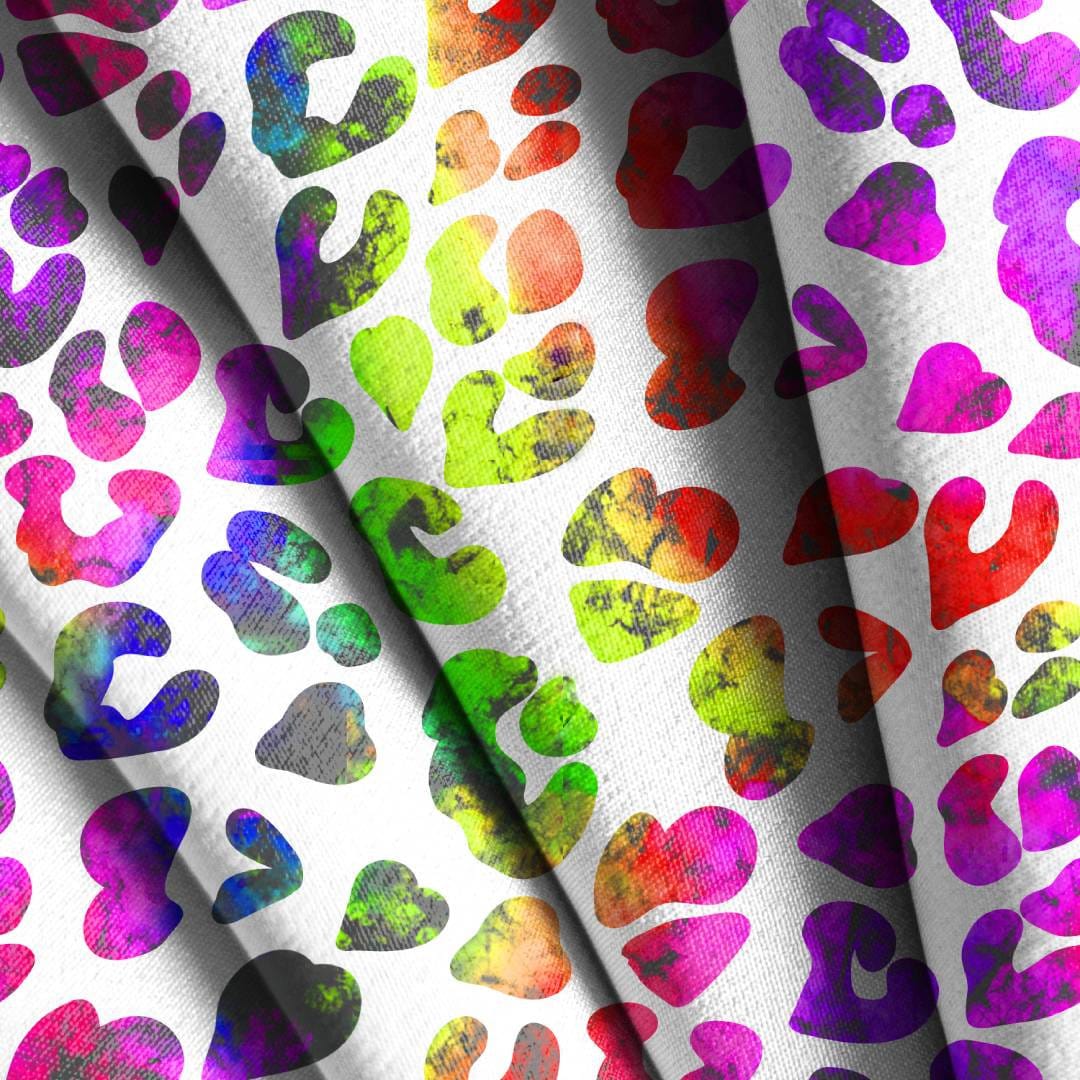 Neon Leopard Cheetah Print Digital Paper, Seamless Animal Print Pattern ...