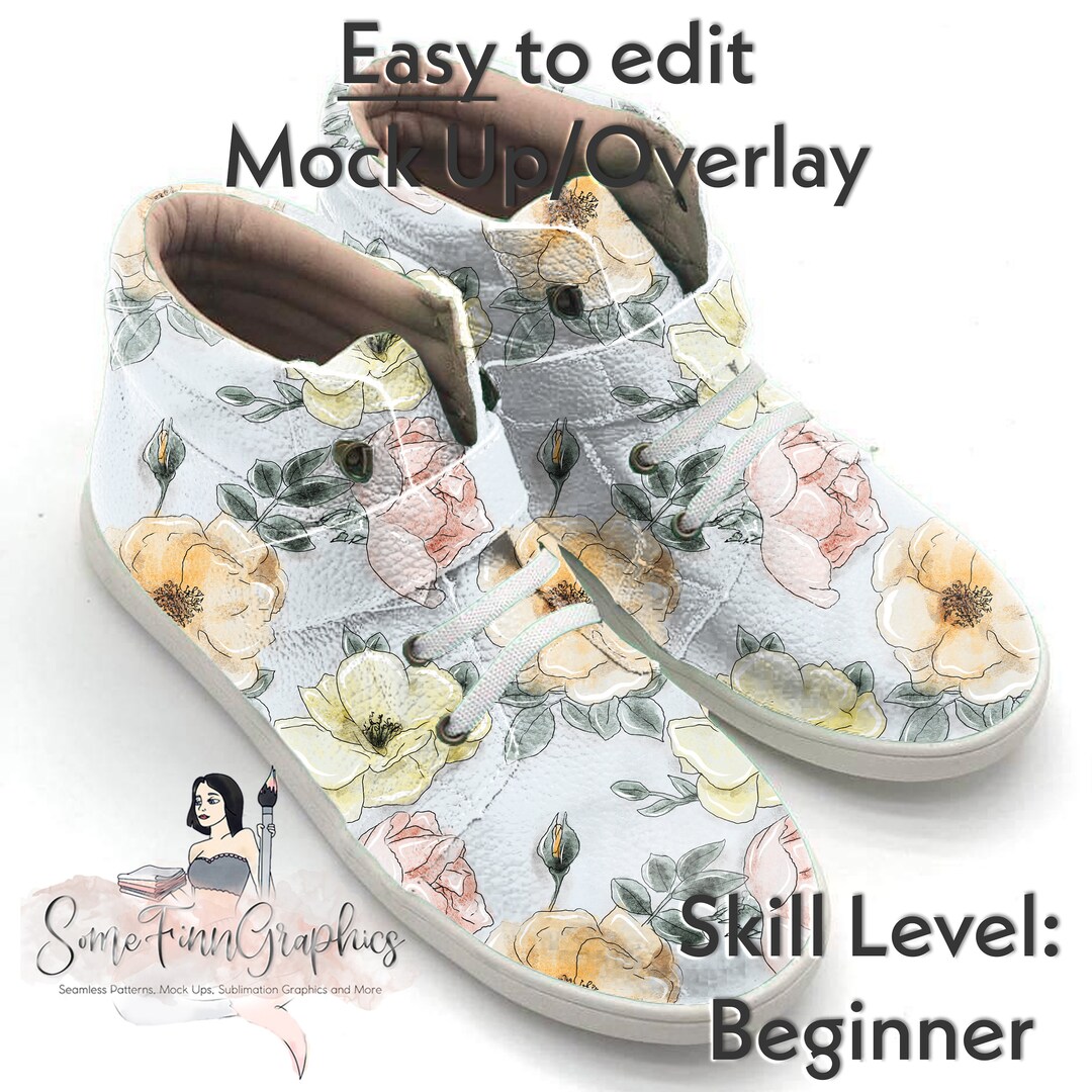 Shoes Mock Up, Hightops Mockup, Kids Shoes Listing Photo, Realistic ...