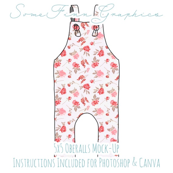 Overalls Mock-up / Mock up / Digital Mock up for Clothing - Etsy