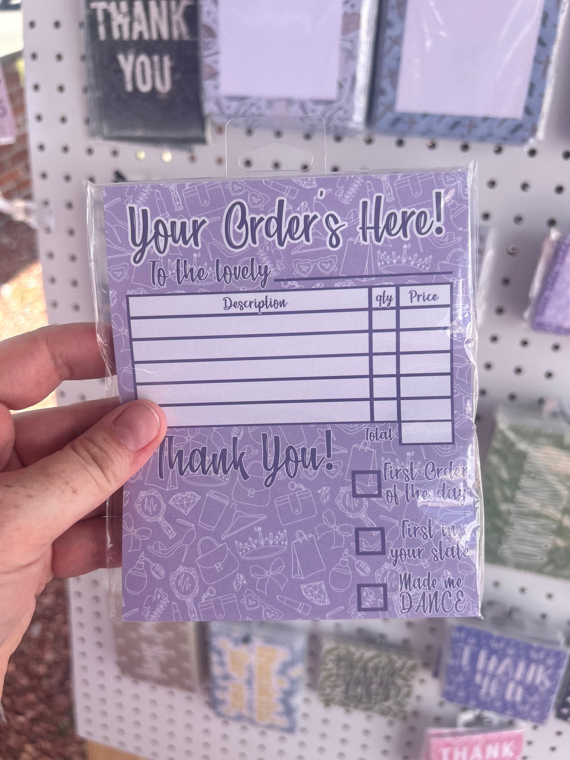 Order Notes, Receipt Book, Thank You Notes for Business, Thank You ...