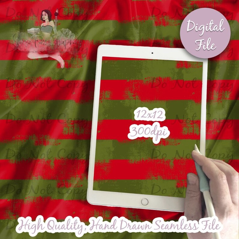 Distressed Freddy Stripes Seamless 12x12 Digital Paper - Etsy