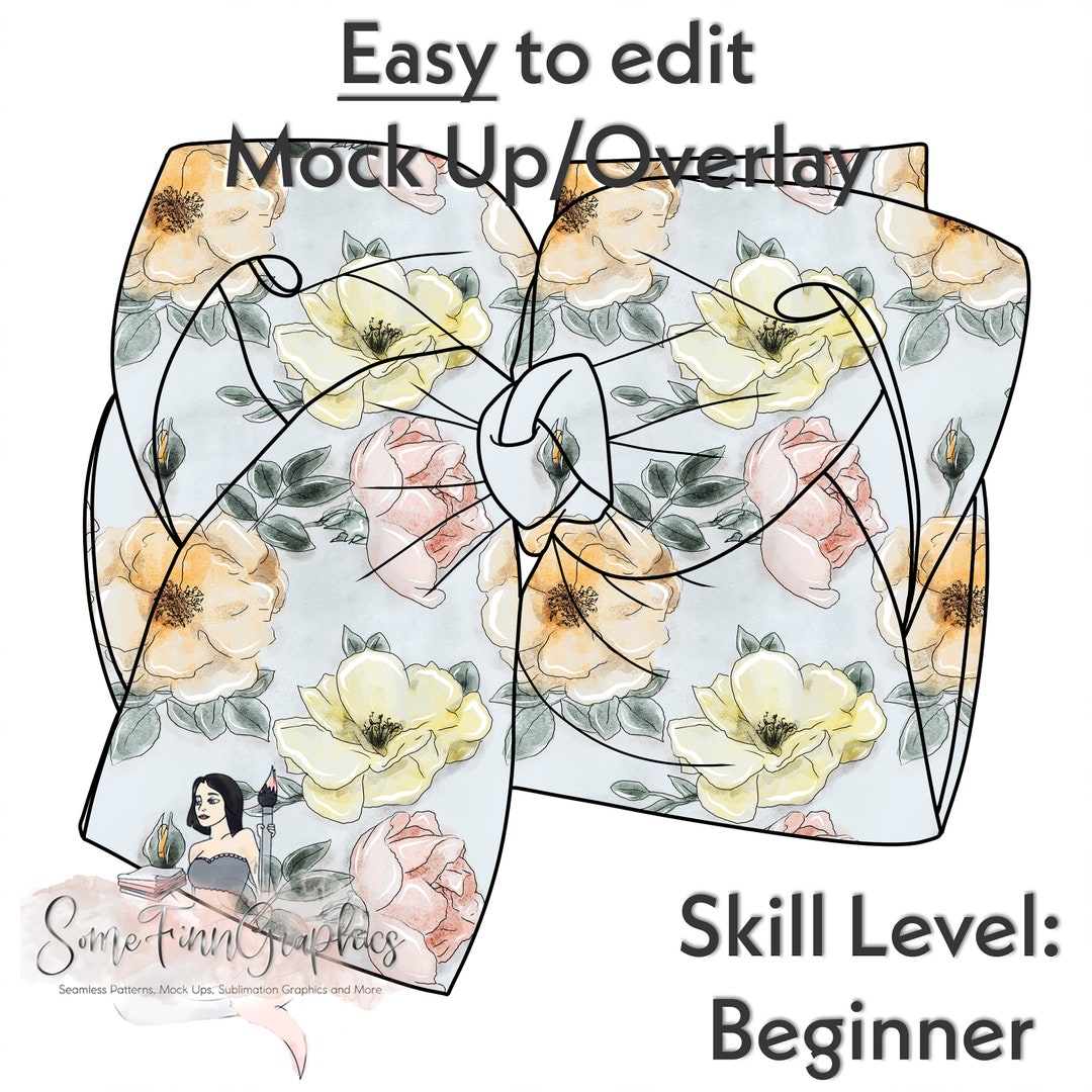 Ribbon Bow Mock-up / Bows Mock up / Digital Mock up for Hair Bow / Baby ...