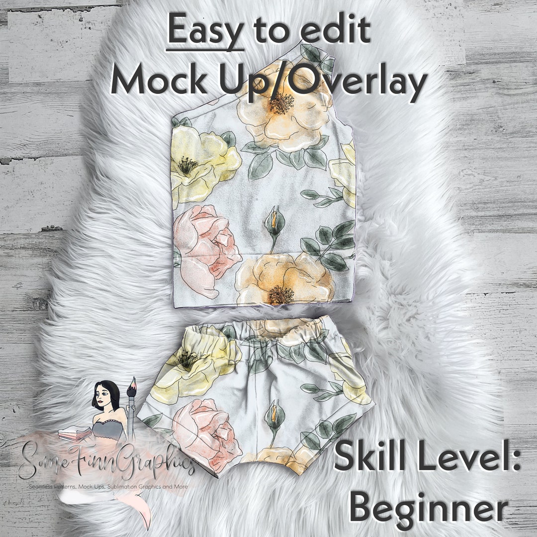 Cute Summer Set Realistic Mock-up / Mock up / Editable From Mobile ...