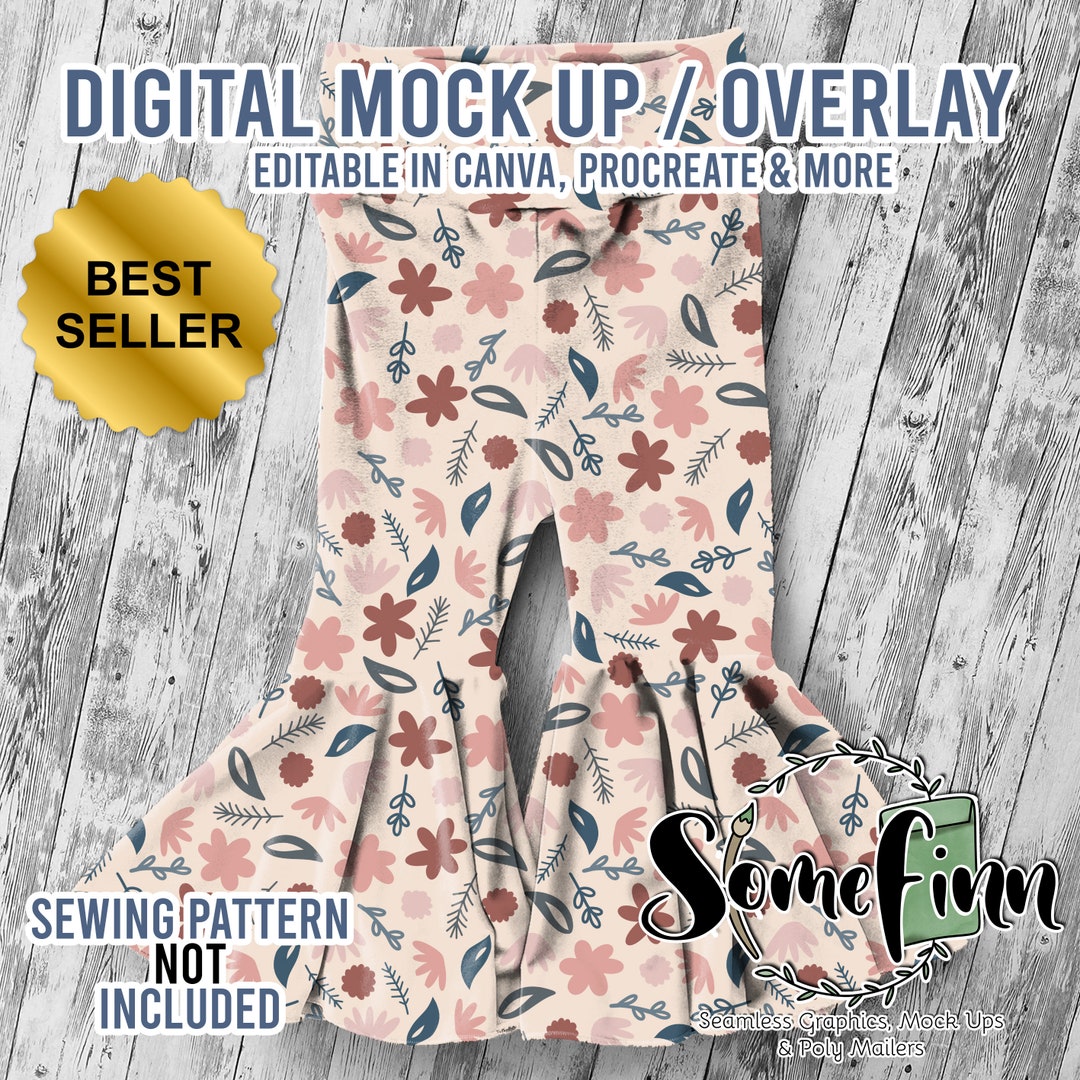 Realistic Bells Mock Up, Repeating Digital Paper, Background Design ...