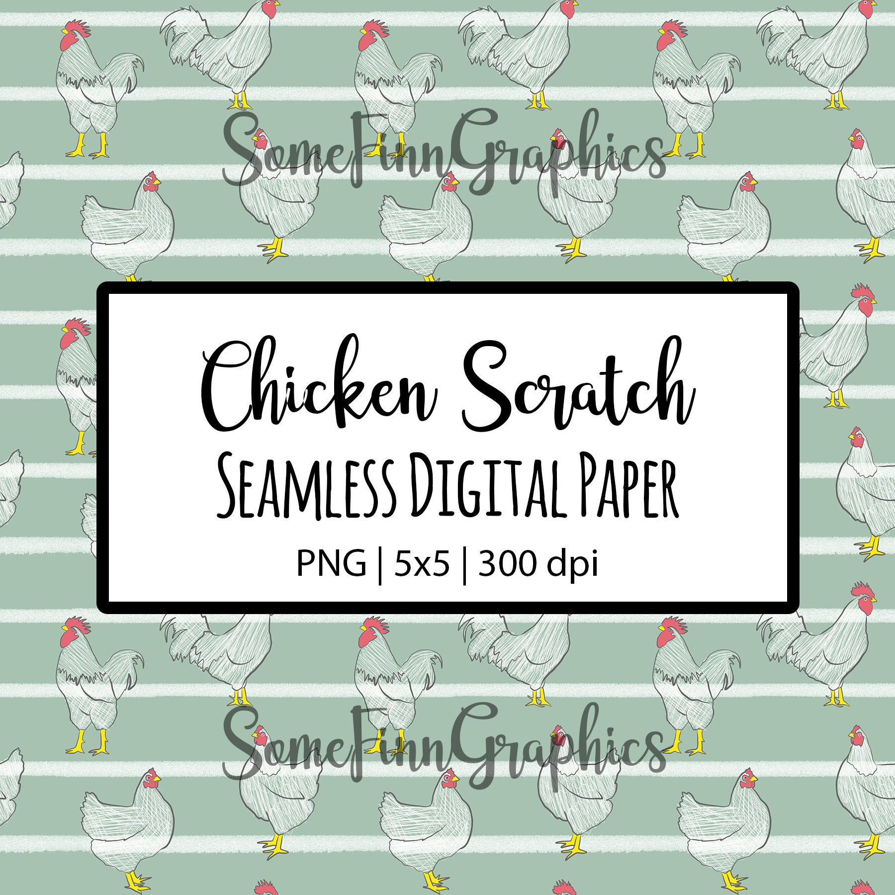 Chicken Seamless Pattern Chicken Digital Pattern Chicken - Etsy