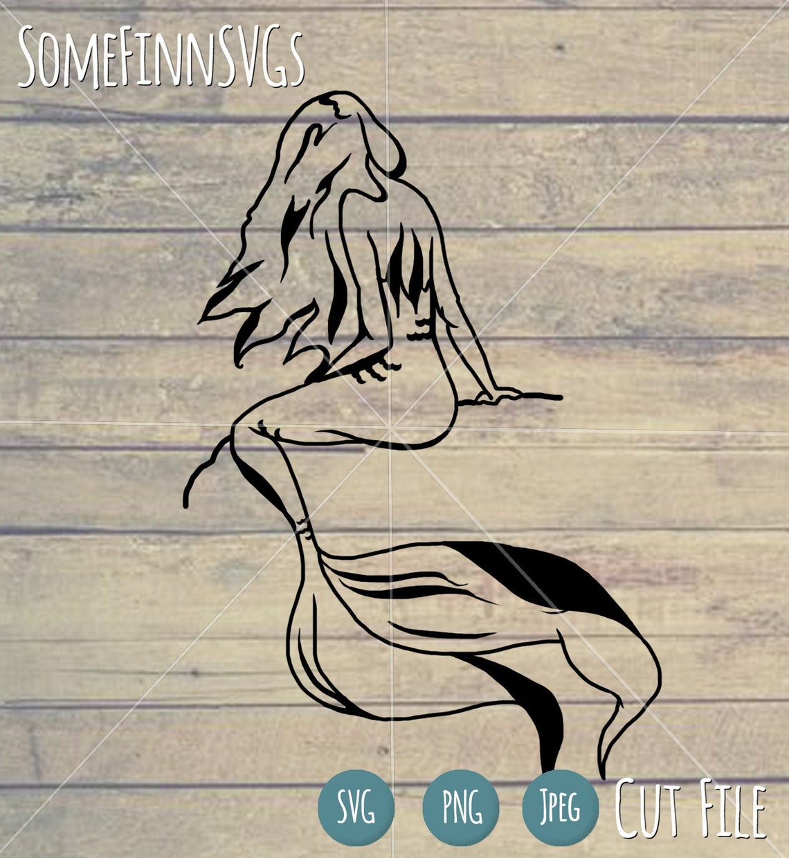 Mermaid SVG // Cut File // Cricut Silhouette Cameo Mermaid - Etsy