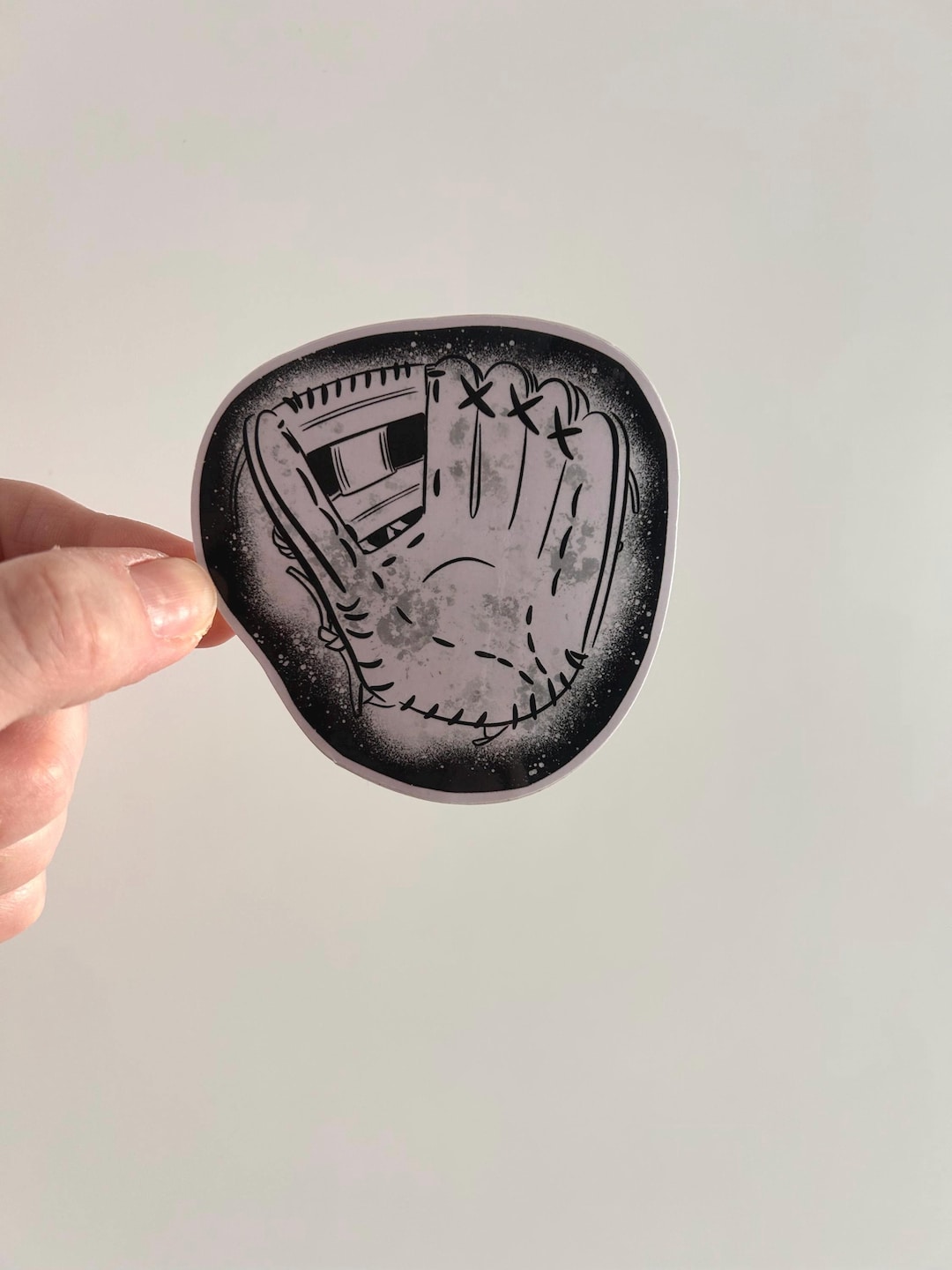 Baseball Glove Sticker, Vinyl Sticker for Water Bottle, Trending ...