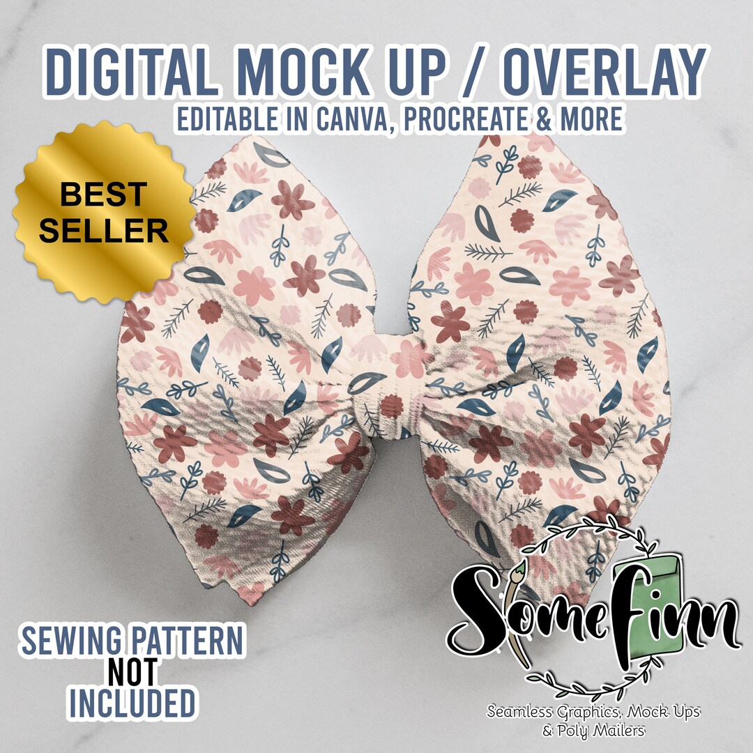 Bow Realistic Mock-up / Baby Mock up / Easy Editable From Mobile ...