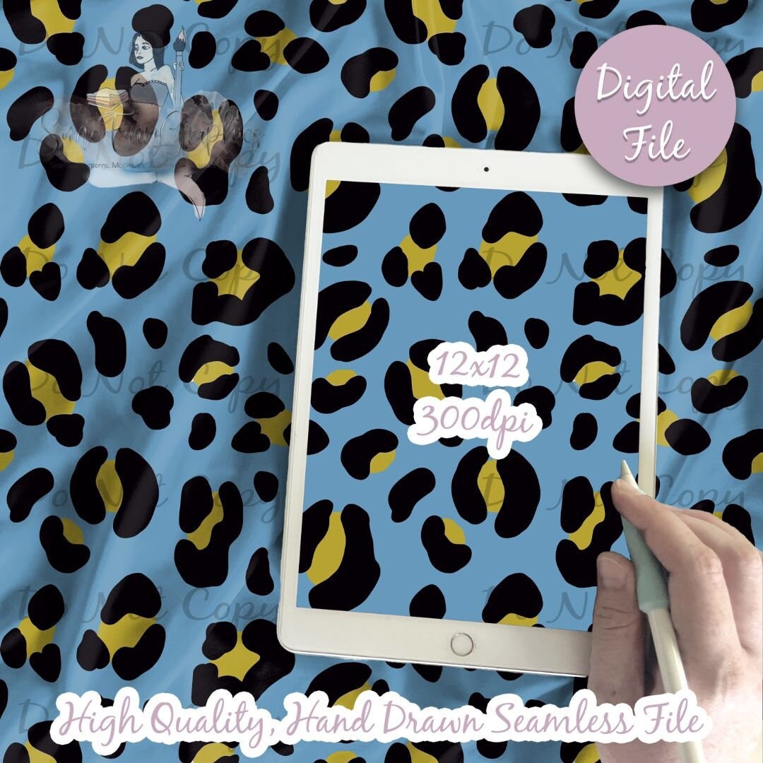 Leopard Cheetah Print Digital Paper, Seamless Pattern for Fabric and ...