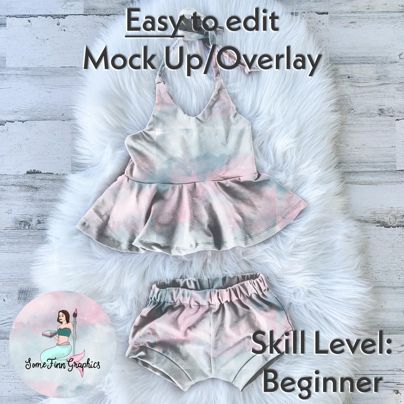 Cute Summer Set Realistic Mock-up / Mock up / Editable From Mobile ...