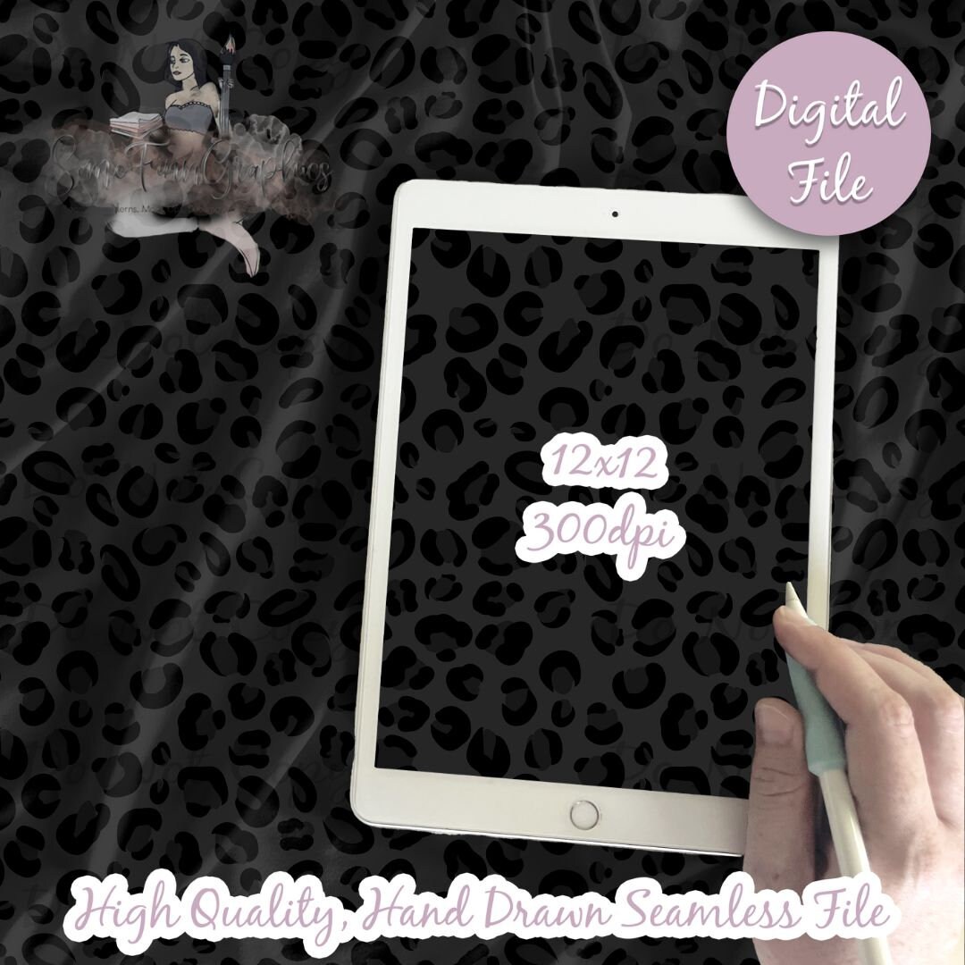 Leopard Print Seamless 12x12 Digital Paper Fabric Cheetah Pattern ...