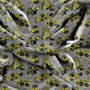 Construction Seamless Pattern, Seamless Boy Patterns, Excavator ...