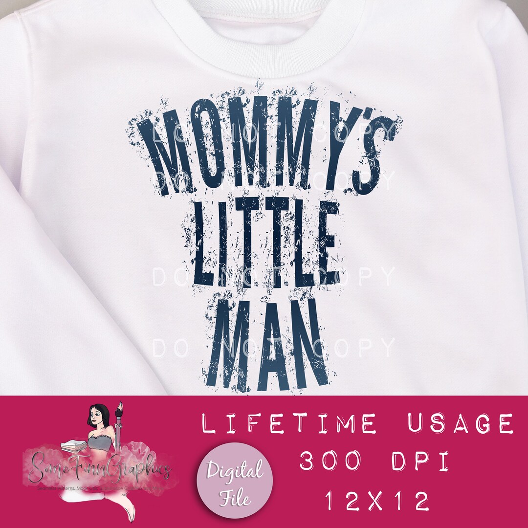 Mommy's Little Man PNG, Mom Life Sublimation Design, Mama Clip Art ...