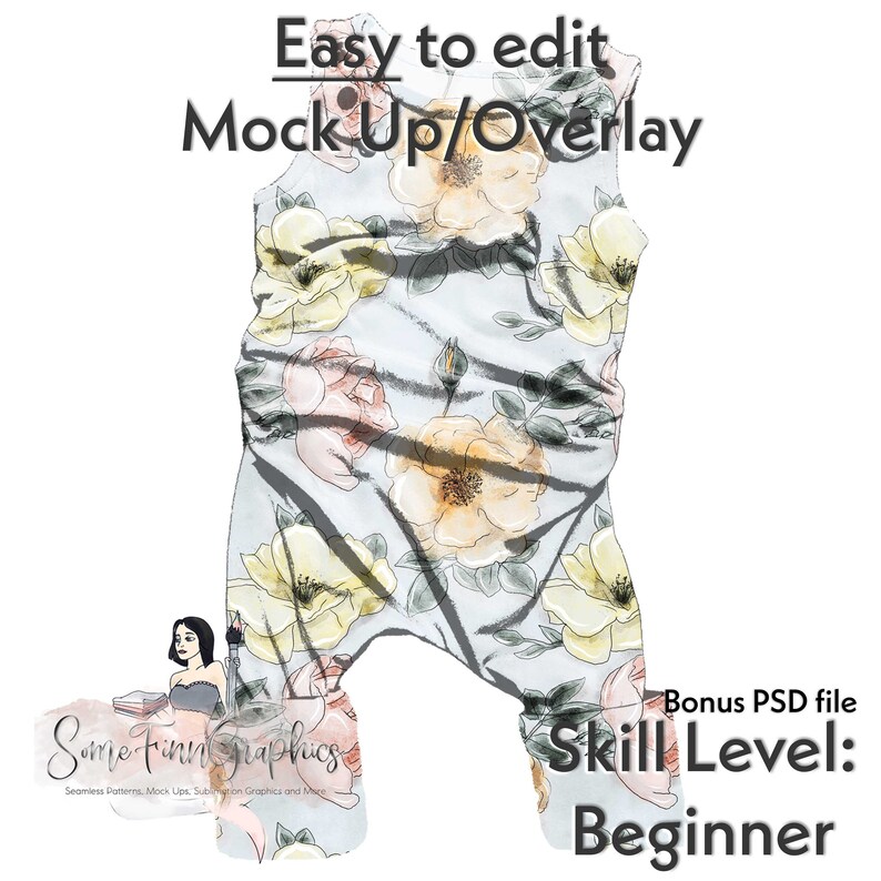 GWM Overalls Realistic Mock-up / Baby Mock up / Easy Editable From ...