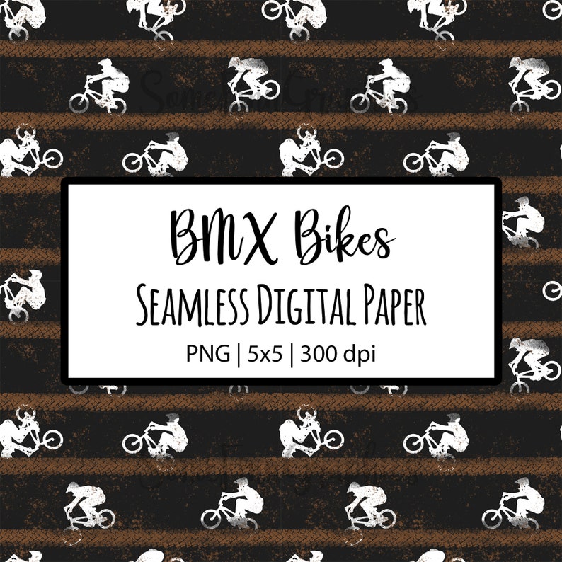 BMX Stripes Digital Paper Seamless Pattern Bike Fabric - Etsy