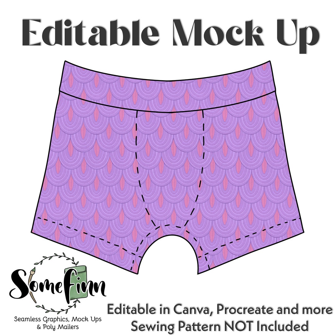 Underwear Mock-up / Boxers Mock up / Digital Mock up for Clothing ...