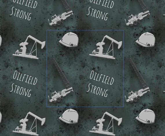 Oil Rig Trucks Digital Paper Seamless Oilfield Strong | Etsy