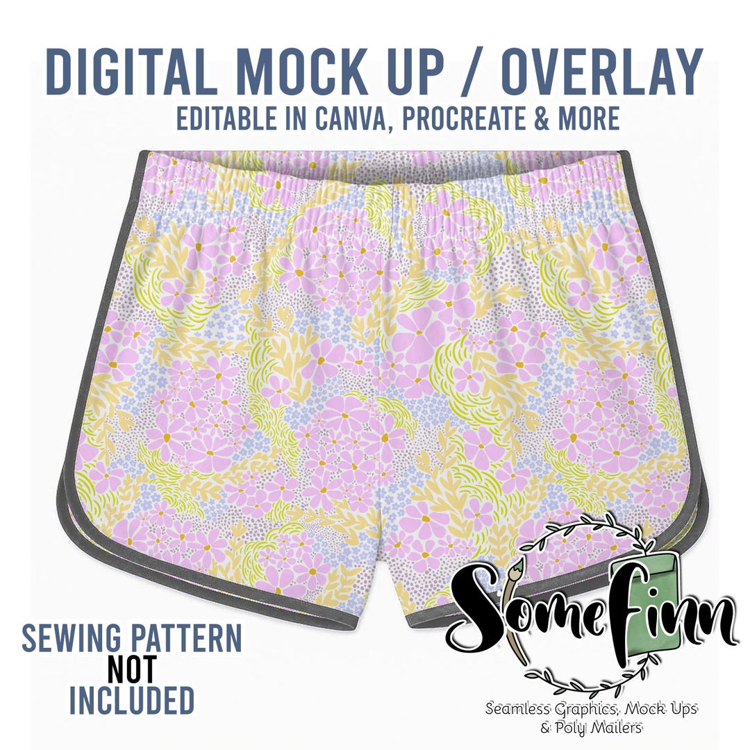 Shorts Realistic Mock-up / Gym Short Mock up / Shorties Editable From ...