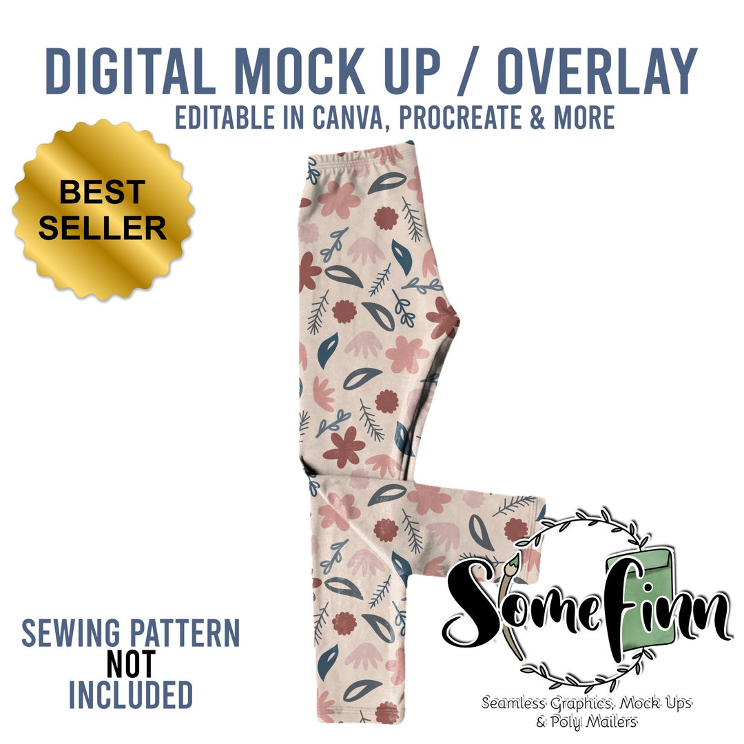 Leggings Realistic Mock-up / Pants Mock up / Editable From Mobile ...