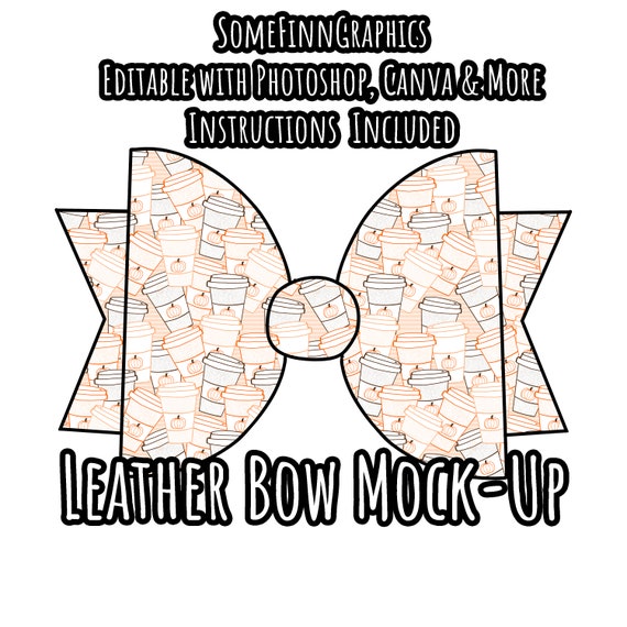 Leather Bow Mock-up / Bows Mock up / Digital Mock up for Hair - Etsy