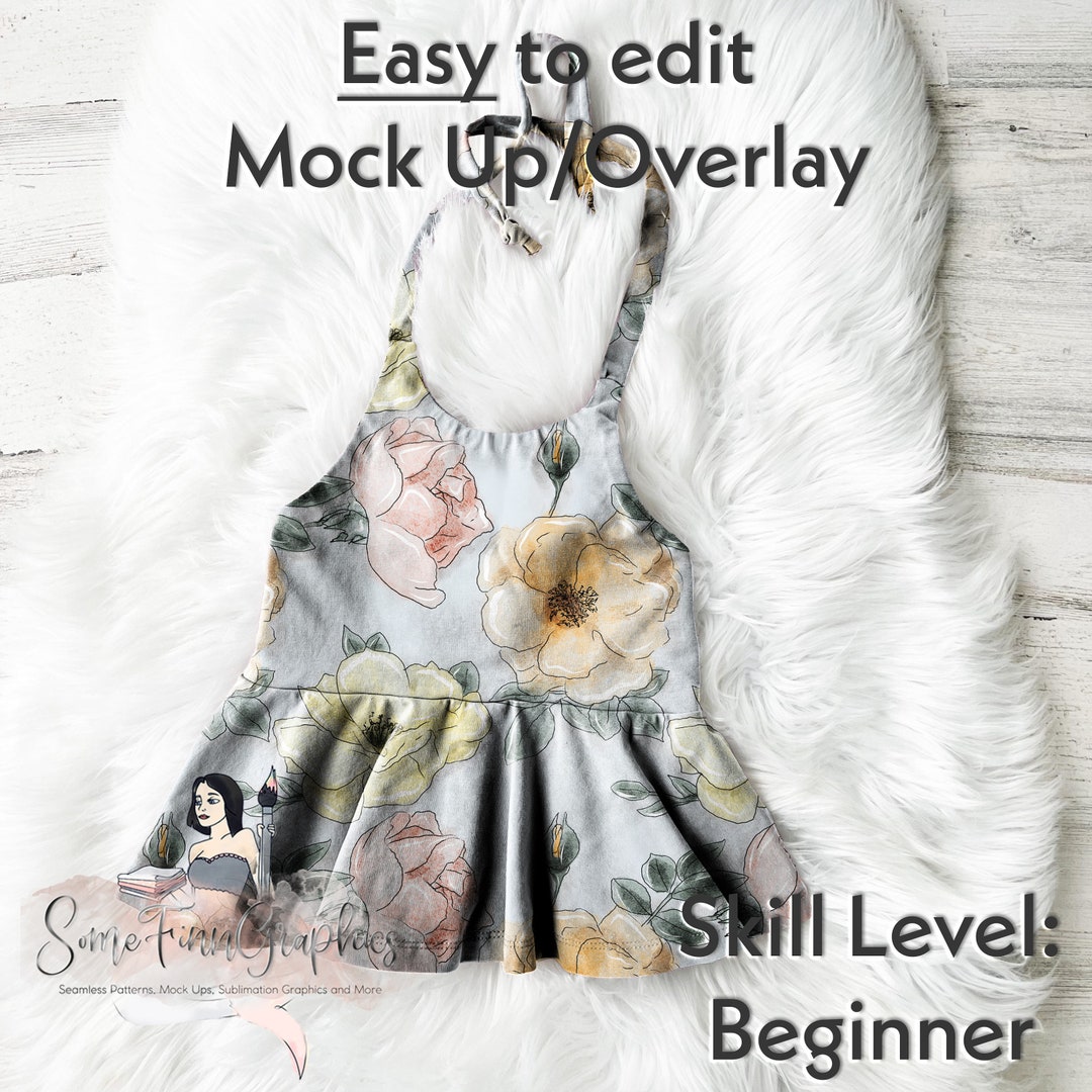 Halter Peplum Realistic Mock-up / Shirt Summer Mock up / Top Editable ...