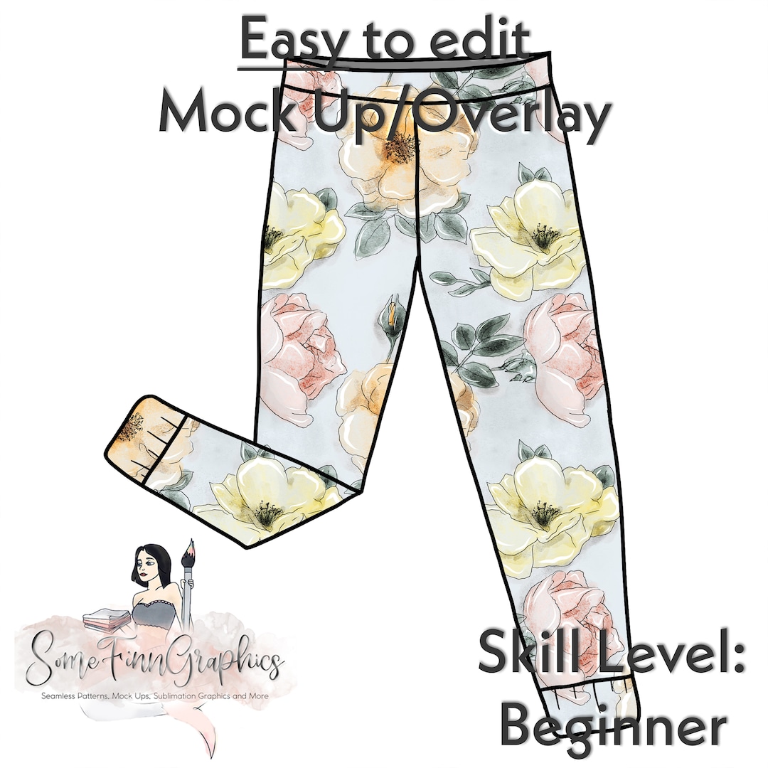 Pajama Pants Mock-up / Legging Mock up / Digital Mock up for Clothing ...