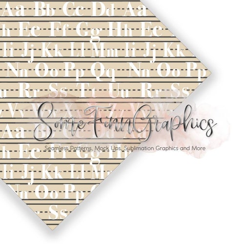 Alphabet Seamless 12x12 Digital Paper Fabric ABC Pattern - Etsy