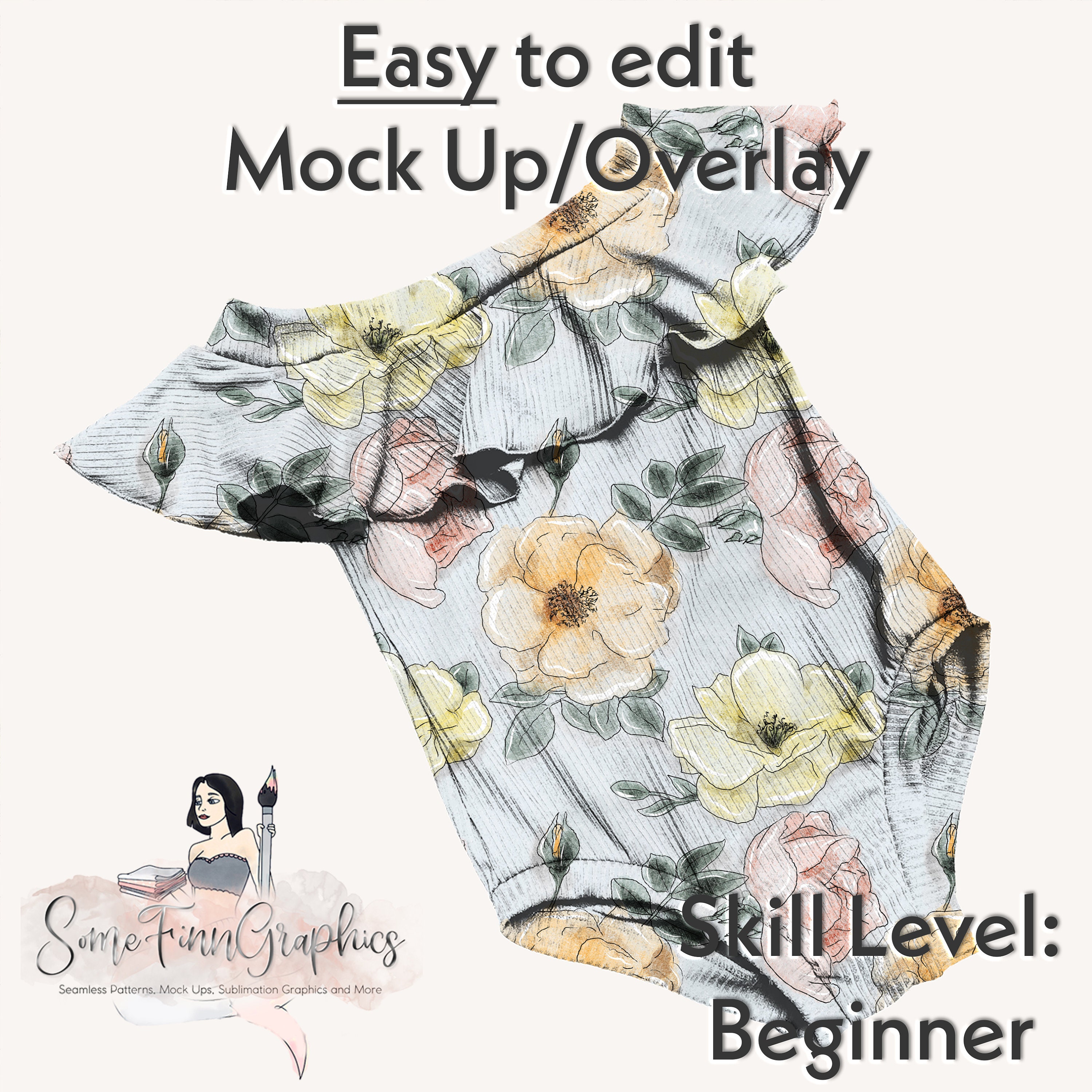 Realistic Ruffle off the Shoulder Leo Mock-up / Easy Mock up / - Etsy