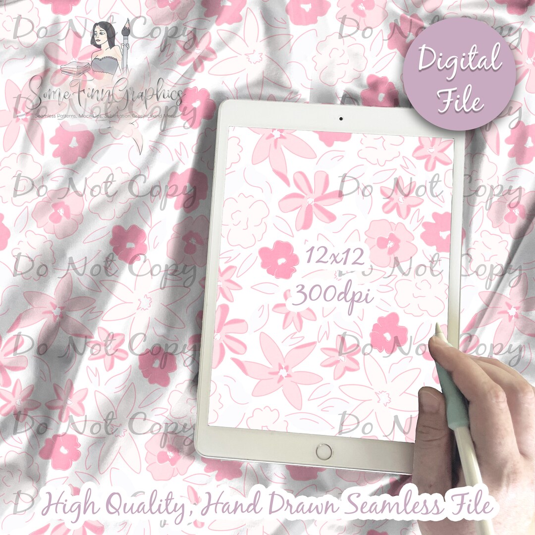 Spring Flowers Texture Seamless Design Pattern, Boho Floral Antique ...