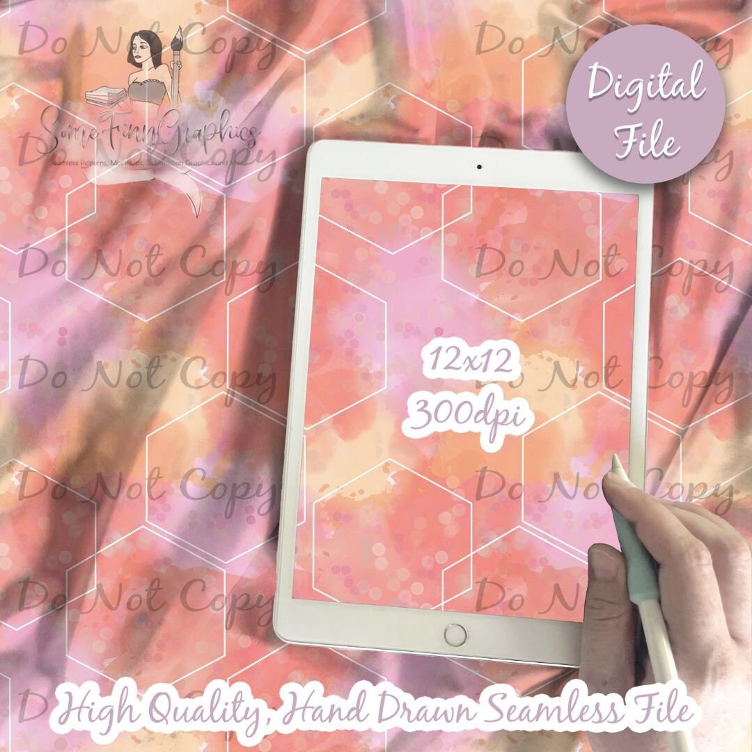 Geo Watercolor Digital Paper, Seamless Splatter Pattern, Sparkle Fabric ...
