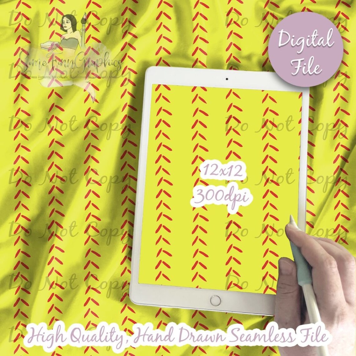 Softball Stripes Digital Paper Seamless Pattern Softball - Etsy