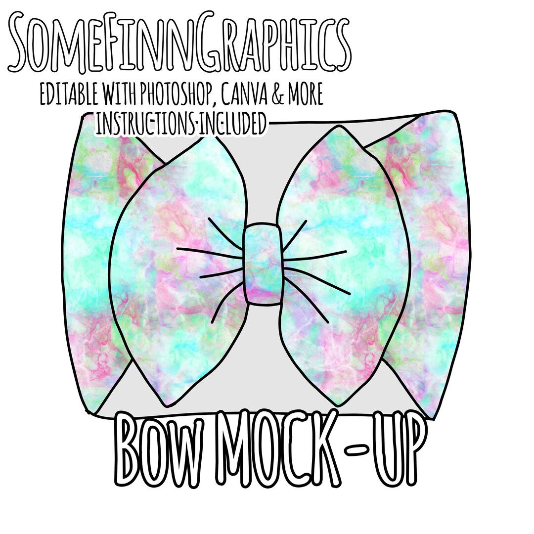 Bow Mock-up / Bows Mock up / Digital Mock up for Bow Headband / Baby ...