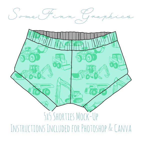 Shorts Mock-up / Short Mock up / Digital Mock up for Clothing - Etsy