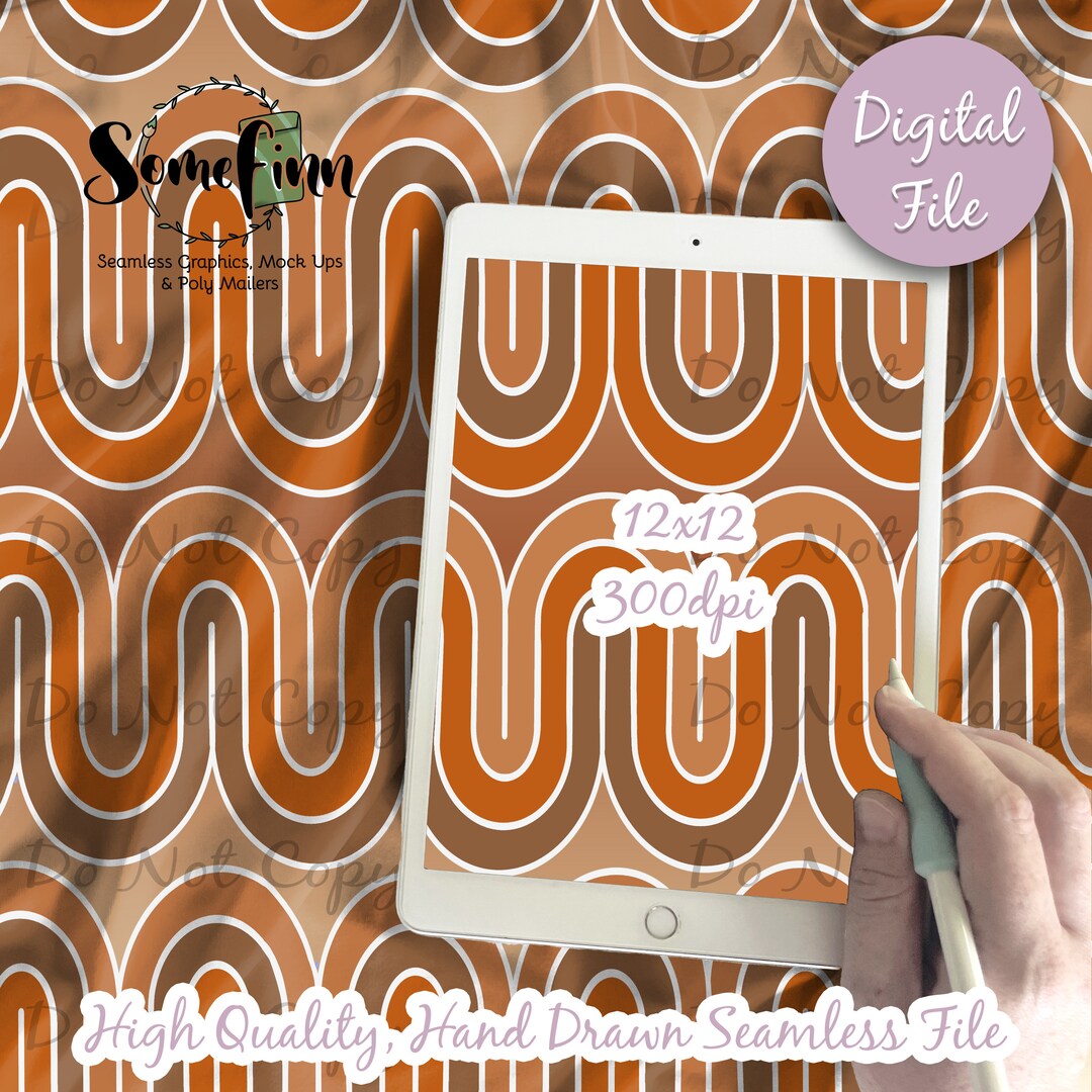 Retro Waves Texture Seamless Pattern Design / Wave Texture for Fabric ...