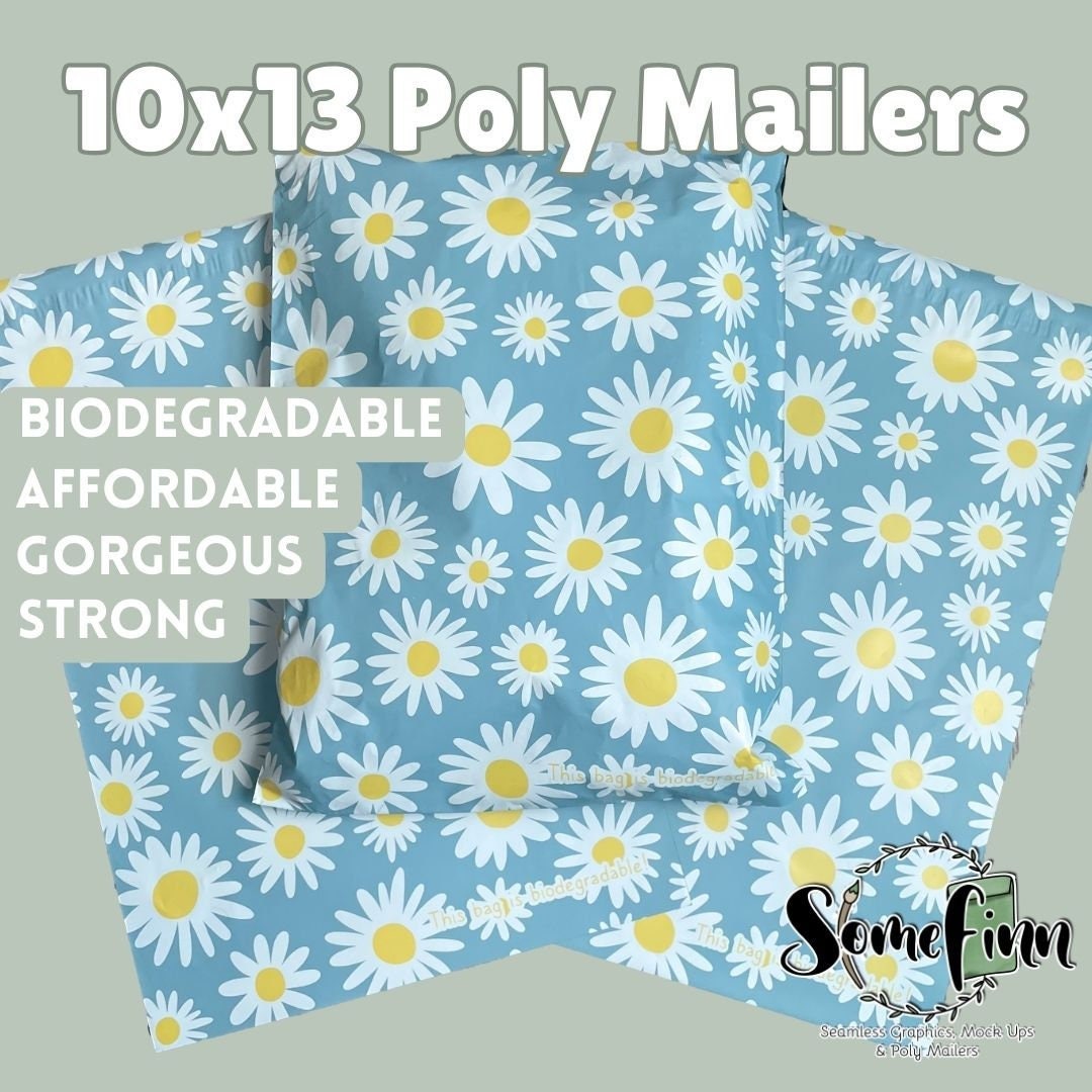 Daisy Poly Bags, 10x13 Polymailers, Poly Mailer Bag, Shipping Bags for ...
