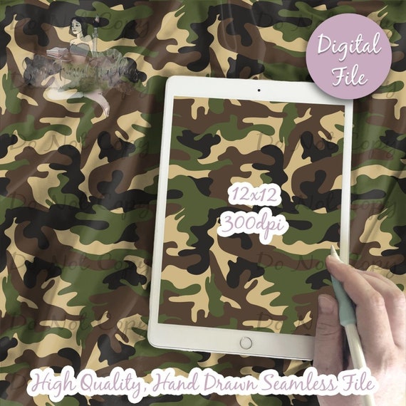 Camo Texture Seamless Design Pattern / Forrest Distressed - Etsy