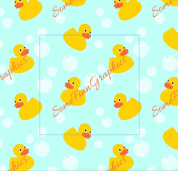 Rubber Duck Digital Paper Seamless Ducky Pattern Bath Time - Etsy