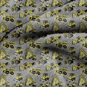 Construction Seamless Pattern, Seamless Boy Patterns, Excavator ...