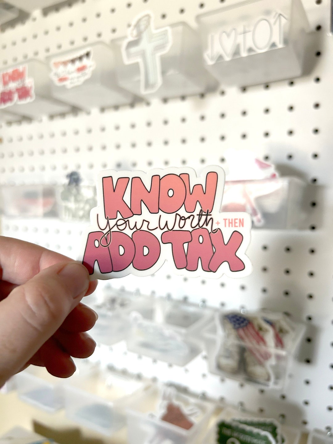 Know Your Worth and Add Tax Sticker, Motivational Stickers for Yeti ...