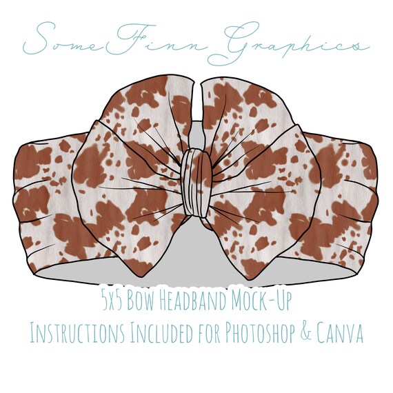 Bow Mock-up / Bows Mock up / Digital Mock up for Bow Headband | Etsy