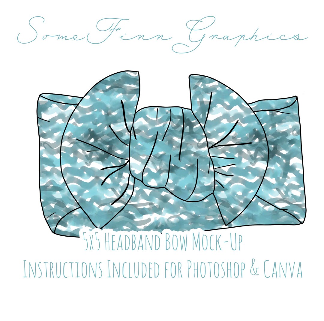Bow Mock-up / Bows Mock up / Digital Mock up for Bow Headband / Baby ...