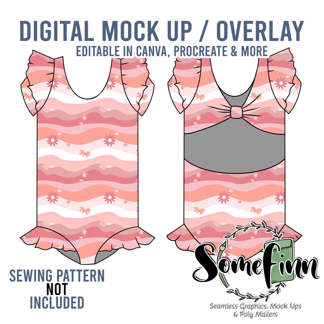 Knot Swimsuit Mock-up / Knotted Swim Suit Mock up / Digital Mock up for ...